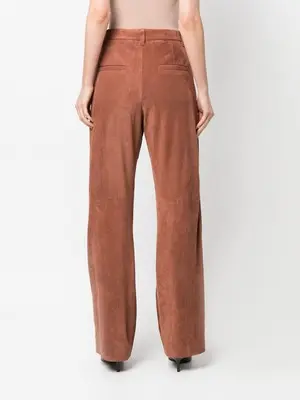 Brunello Cucinelli Leather Palazzo Pants