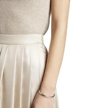 Giorgio Armani Silk Twill Maxi Skirt - Sand