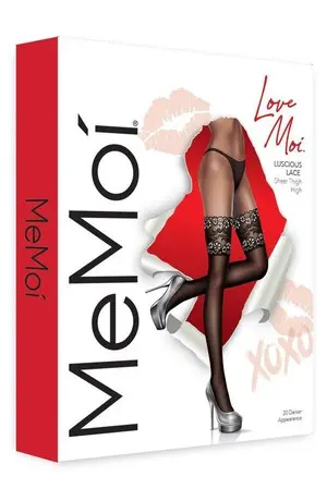 MEMOI French Lace Thigh High Stockings