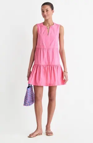 Vineyard Vines Harbor Seersucker Sundress - Pink
