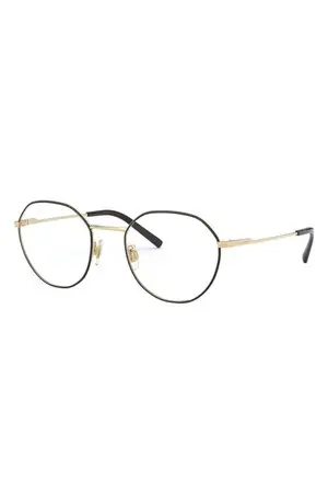 Dolce & Gabbana 54mm Square Optical Glasses - Gold Black