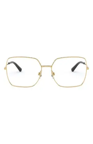 Dolce & Gabbana Dolce&Gabbana 54mm Square Optical Glasses Gold