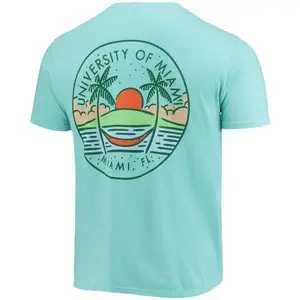 IMAGE ONE Miami Hurricanes Circle Scene Comfort Colors T-shirt