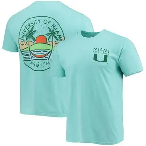 IMAGE ONE Miami Hurricanes Circle Scene Comfort Colors T-shirt