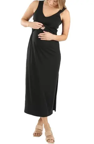 ANGEL MATERNITY Essential Nursing Maxi Dress