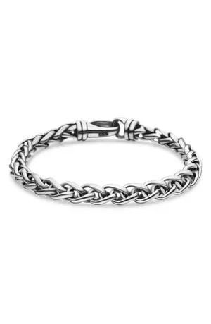 David Yurman 6mm Wheat Chain Bracelet - Sterling Silver