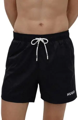 BOSS Haiti Recycled Polyamide Swim Trunks Black
