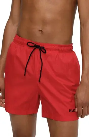 BOSS Haiti Recycled Polyamide Swim Trunks - Open Pink