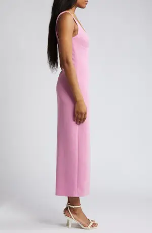 WAYF The Bravado Slit Front Maxi Dress