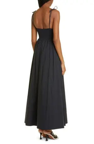 Staud Landy Tie Shoulder Maxi Dress