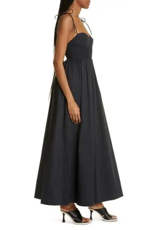Staud Landy Tie Shoulder Maxi Dress