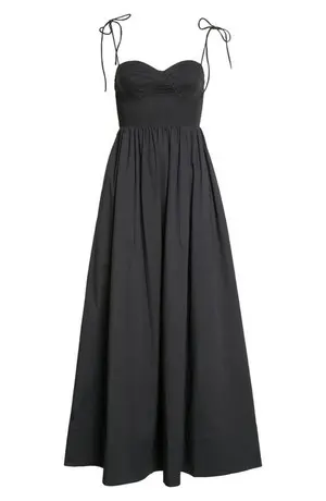 Staud Landy Tie Shoulder Maxi Dress