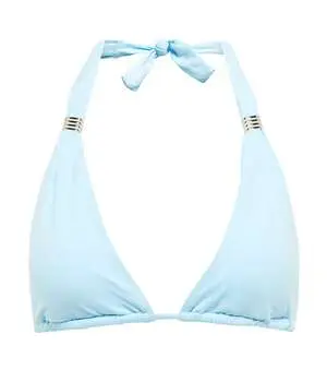 Melissa Odabash Grenada Halter Bikini Top - Blue