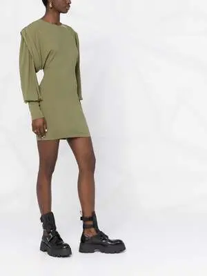 Attico Quinn Fitted Mini Dress - Green