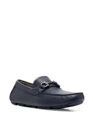FERRAGAMO Gancini Buckle Loafers - Blue