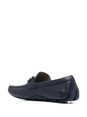 FERRAGAMO Gancini Buckle Loafers - Blue