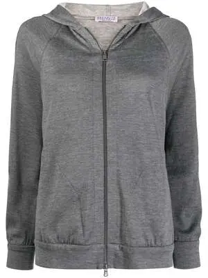 Brunello Cucinelli Zip-up Hoodie - Grey