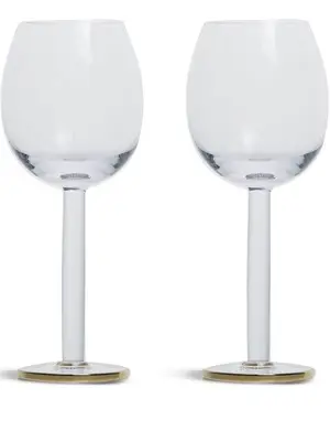 LSA INTERNATIONAL Luca Set Of Two Wine Glasses - Gold
