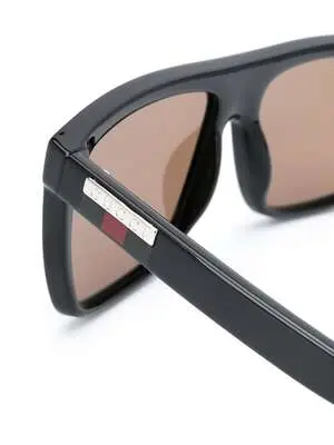 Gucci Logo-plaque Square-frame Sunglasses