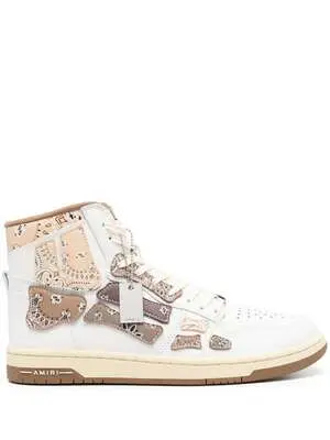 Amiri Bandana Panelled Sneakers - White