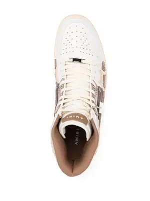 Amiri Bandana Panelled Sneakers - White