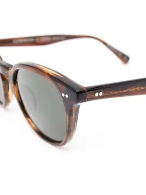 Oliver Spencer Tortoiseshell-frame Sunglasses - Brown