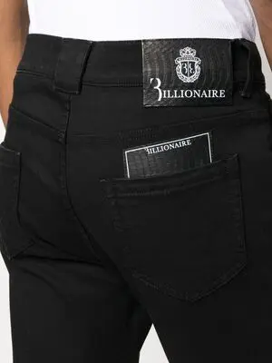 BILLIONAIRE Mid-rise Straight-leg Jeans - Black