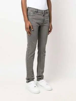 BILLIONAIRE Mid-rise Straight-leg Jeans - Grey