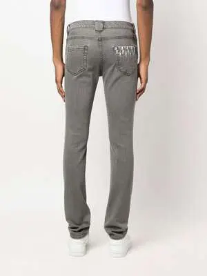 BILLIONAIRE Mid-rise Straight-leg Jeans - Grey