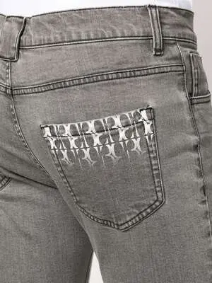 BILLIONAIRE Mid-rise Straight-leg Jeans - Grey
