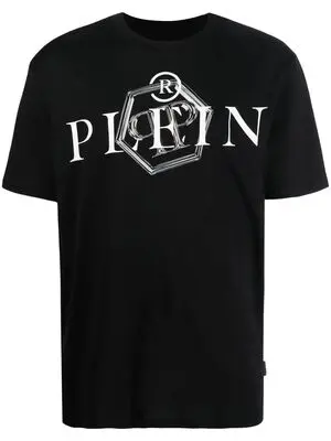 Philipp Plein Logo-print Cotton T-shirt - Black
