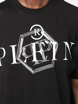 Philipp Plein Logo-print Cotton T-shirt - Black