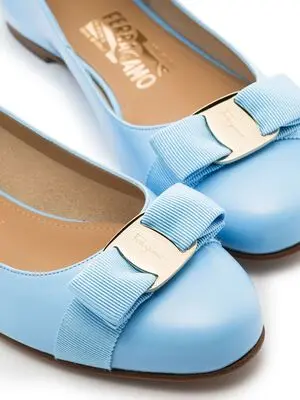 FERRAGAMO Varina Ballerina Shoes - Blue