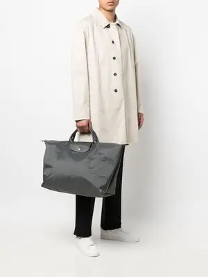 Longchamp Le Pliage Green Travel Bag - Grey