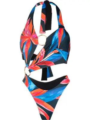 LOUISA BALLOU Sex Wax Asymmetric Swimsuit - Black