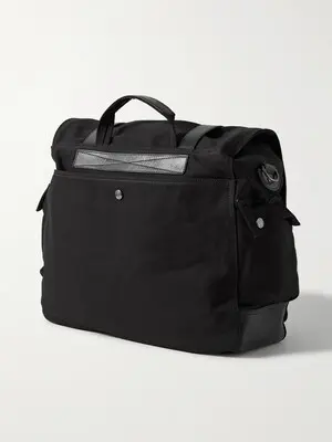 Belstaff Colonial Leather-trimmed Canvas Weekend Bag
