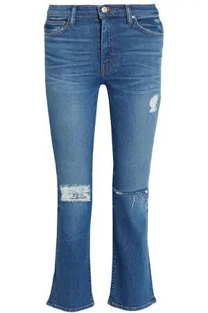 IRO PARIS Bonnie Distressed Kick-Flare Jeans