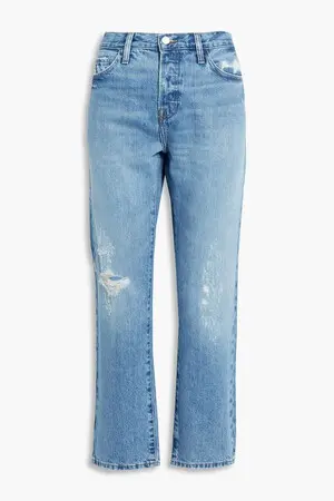 FRAME Le Pixie Slouch Straight-leg Jeans