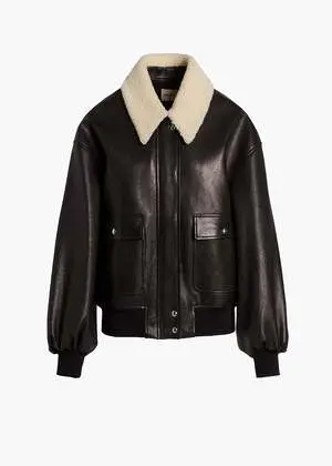 Khaite Shellar Leather Jacket - Black