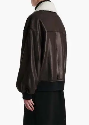 Khaite Shellar Leather Jacket - Black