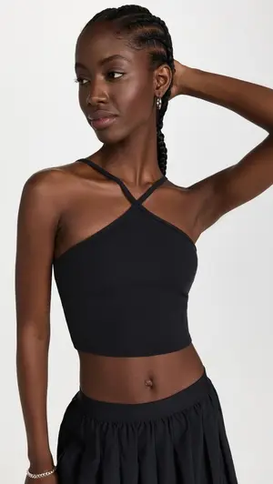 Alo Yoga Goddess Ribbed Crop Top