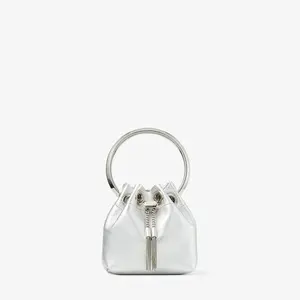 JIMMY CHOO Micro Bon Bon Metallic Nappa Mini Bag