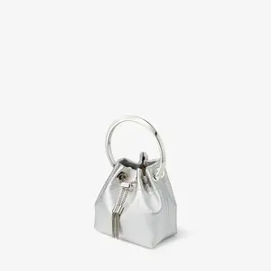 JIMMY CHOO Micro Bon Bon Metallic Nappa Mini Bag