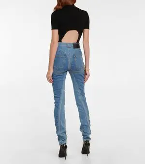 MUGLER High-rise Skinny Jeans