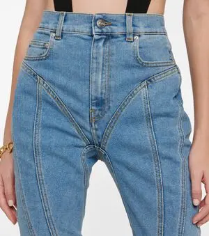 MUGLER High-rise Skinny Jeans