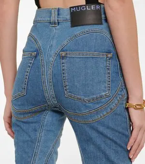 MUGLER High-rise Skinny Jeans