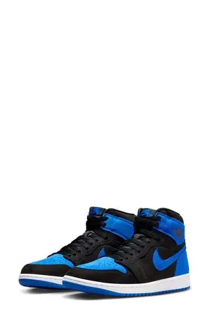 JORDAN Air 1 Retro High Top Sneakers Black/royal Blue/white
