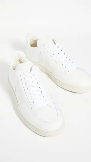 VEJA V-12 Leather Sneakers - Extra White