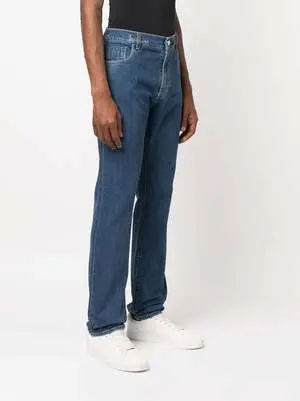 BILLIONAIRE Logo-waist Straight-leg Jeans