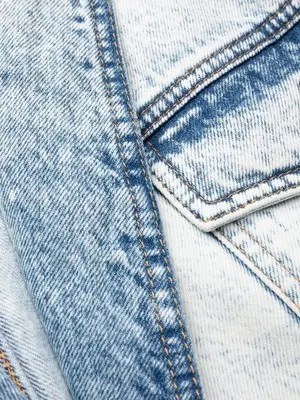 Balmain Double-breasted Denim Mini Dress